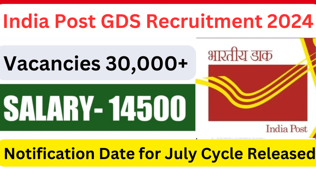 India Post GDS Recruitment 2024 [30,000+ Vacancies]