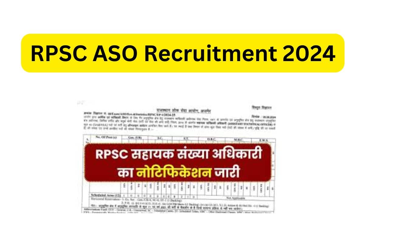 RPSC ASO Recruitment 2024: Notification Released For 43 Post, Apply ...