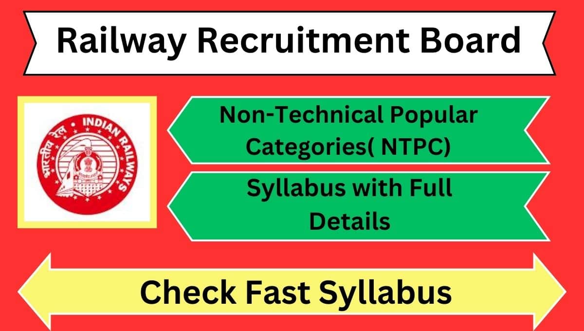 RRB NTPC Syllabus: Know the Full Details