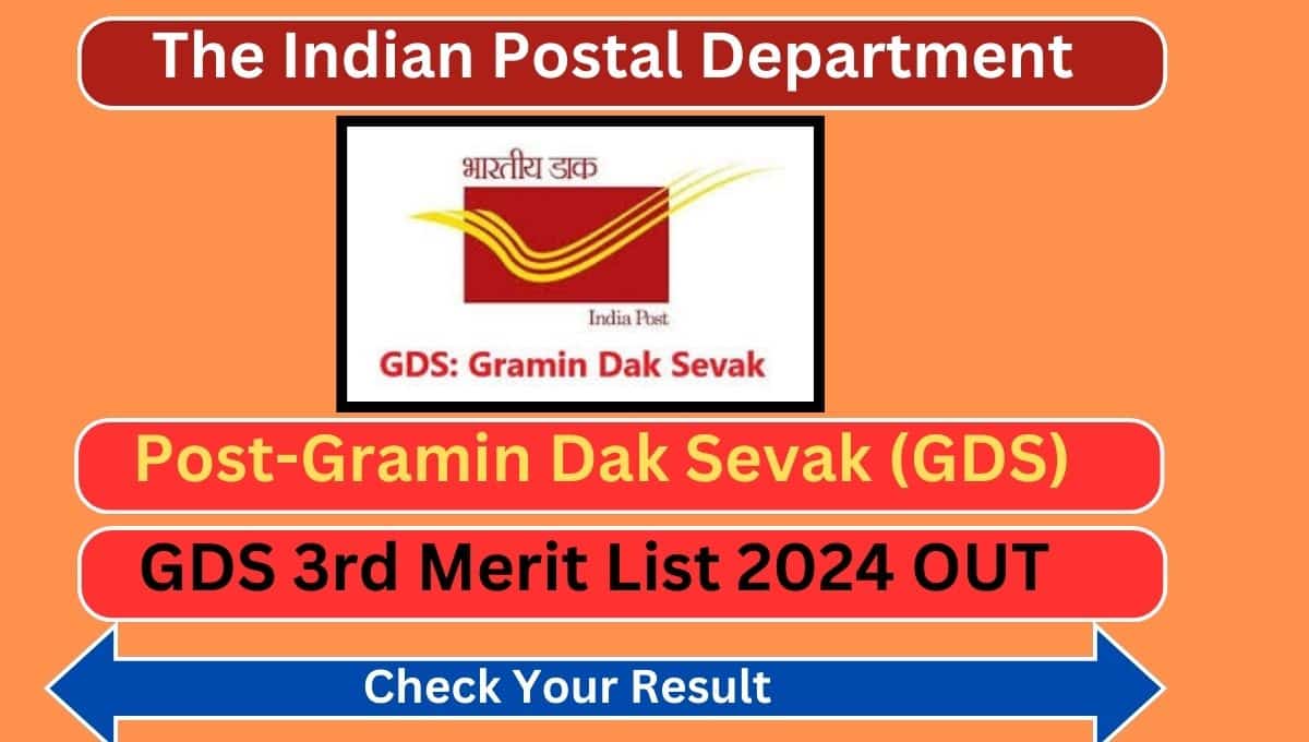 India Post GDS 3rd Merit List 2024 OUT