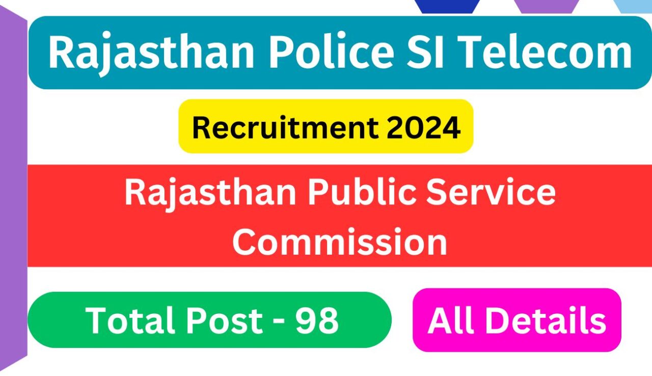 RPSC Rajasthan Police SI Telecom Recruitment 2024 : Download Full ...