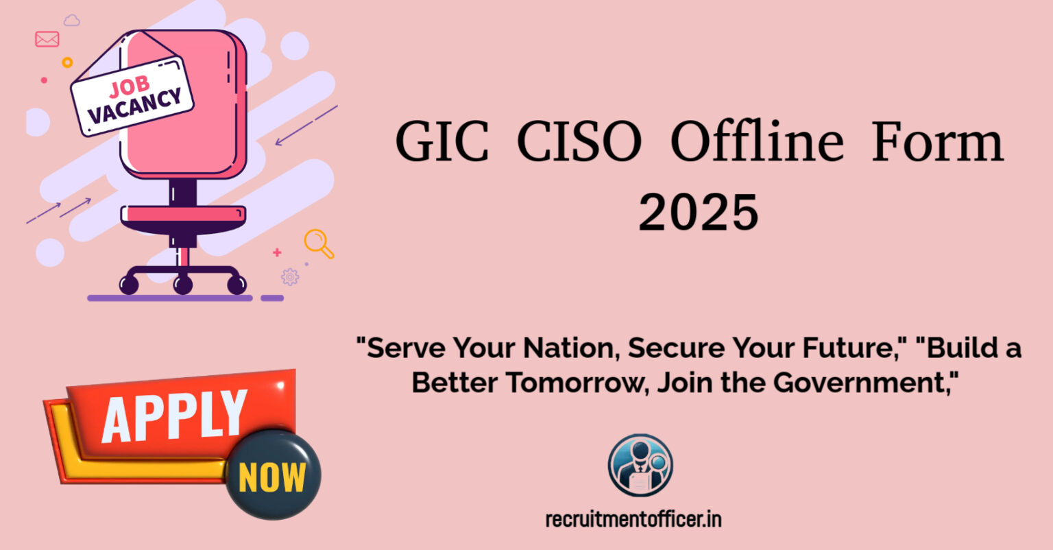 GIC CISO Offline Form 2025