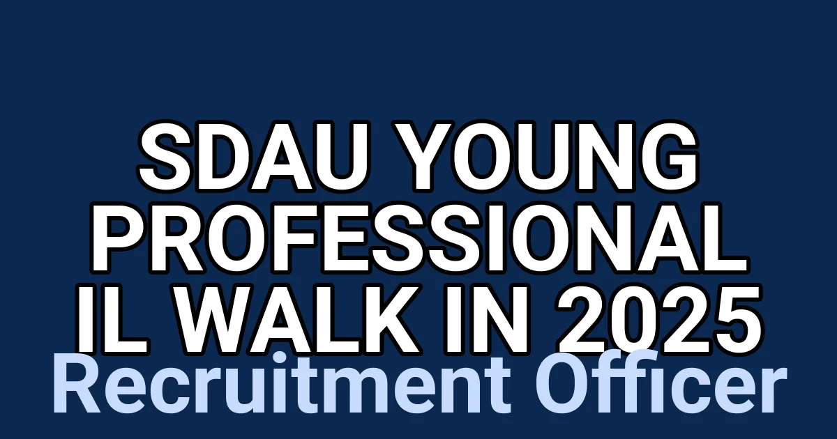 SDAU Young Professional Il Walk in 2025