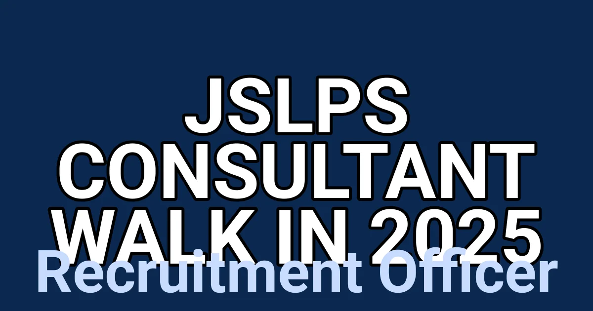 JSLPS Consultant Walk in 2025