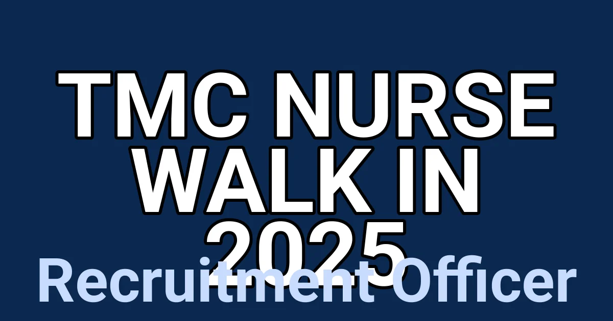 TMC Nurse Walk in 2025