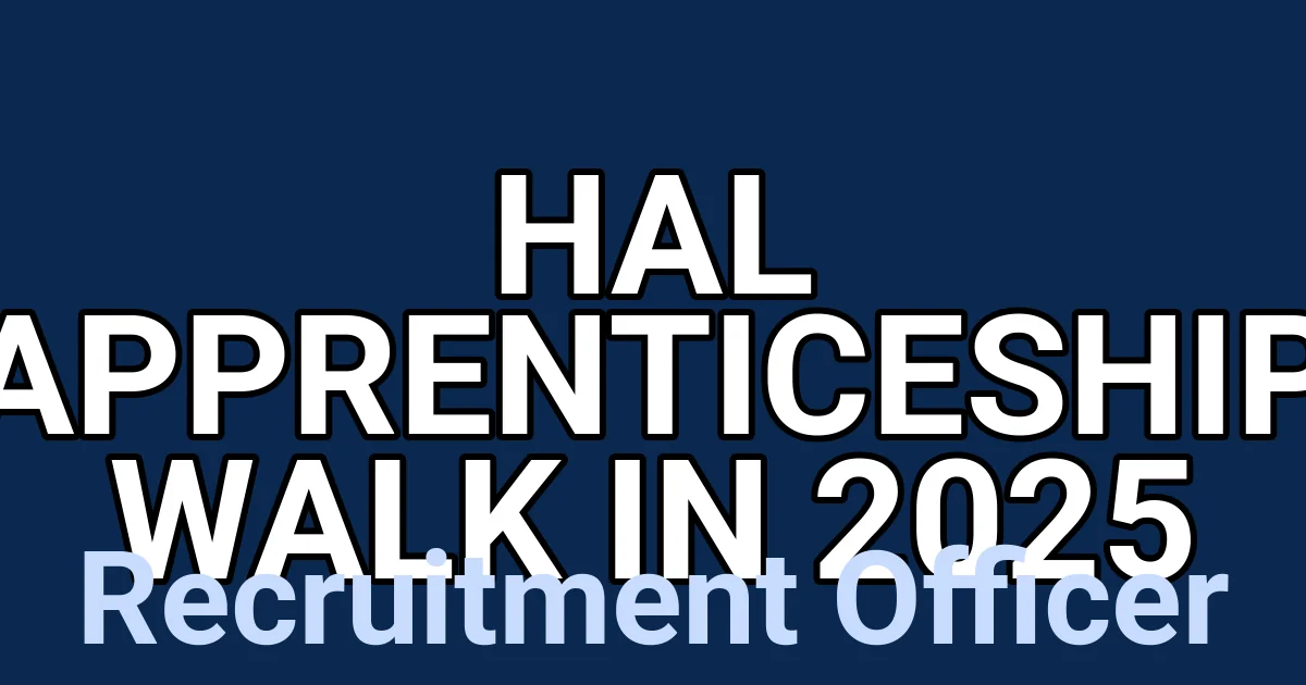 HAL Apprenticeship Walk in 2025