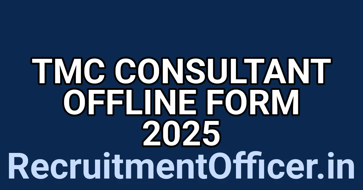 TMC Consultant Offline Form 2025