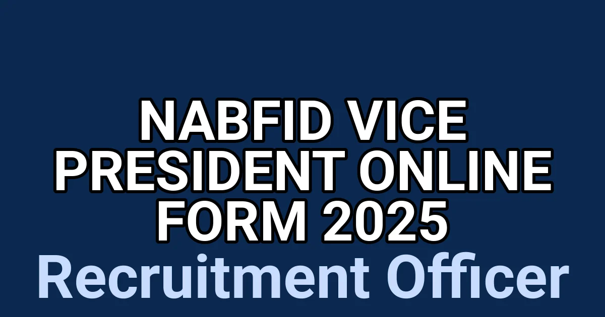 NaBFID Vice President Online Form 2025