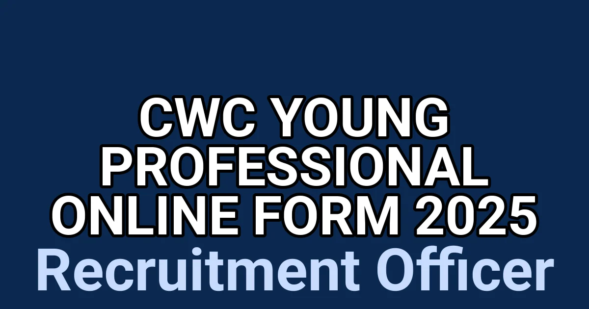 CWC Young Professional Online Form 2025