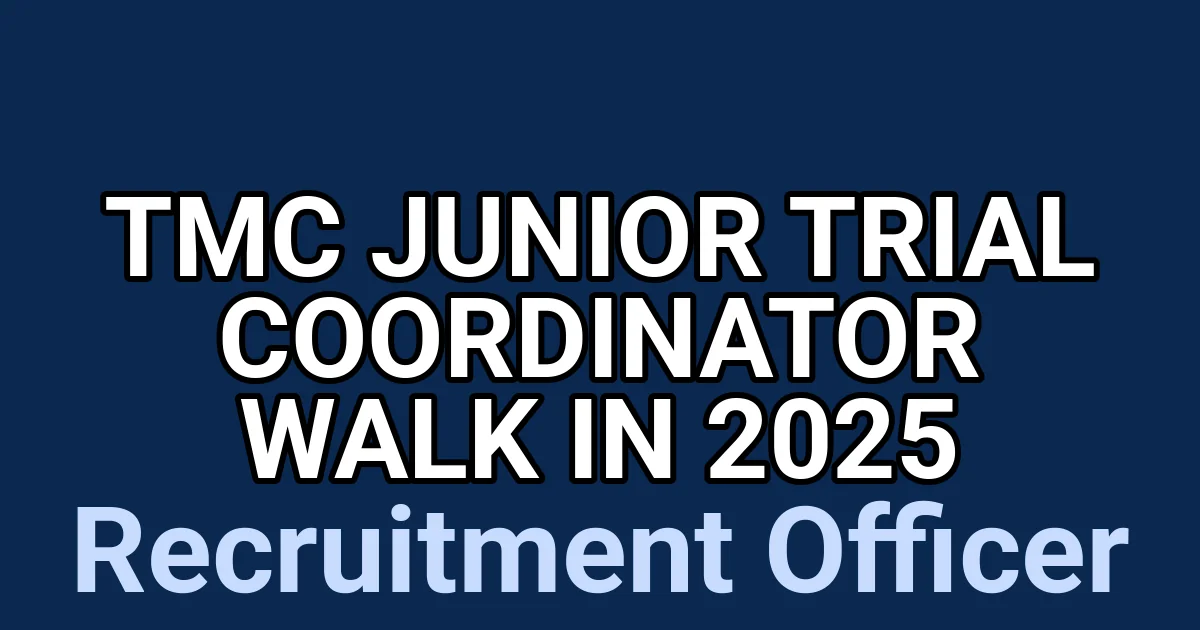 TMC Junior Trial Coordinator Walk in 2025