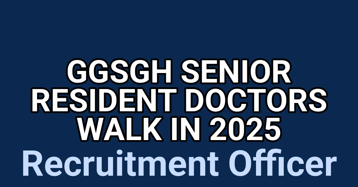GGSGH Senior Resident Doctors Walk in 2025