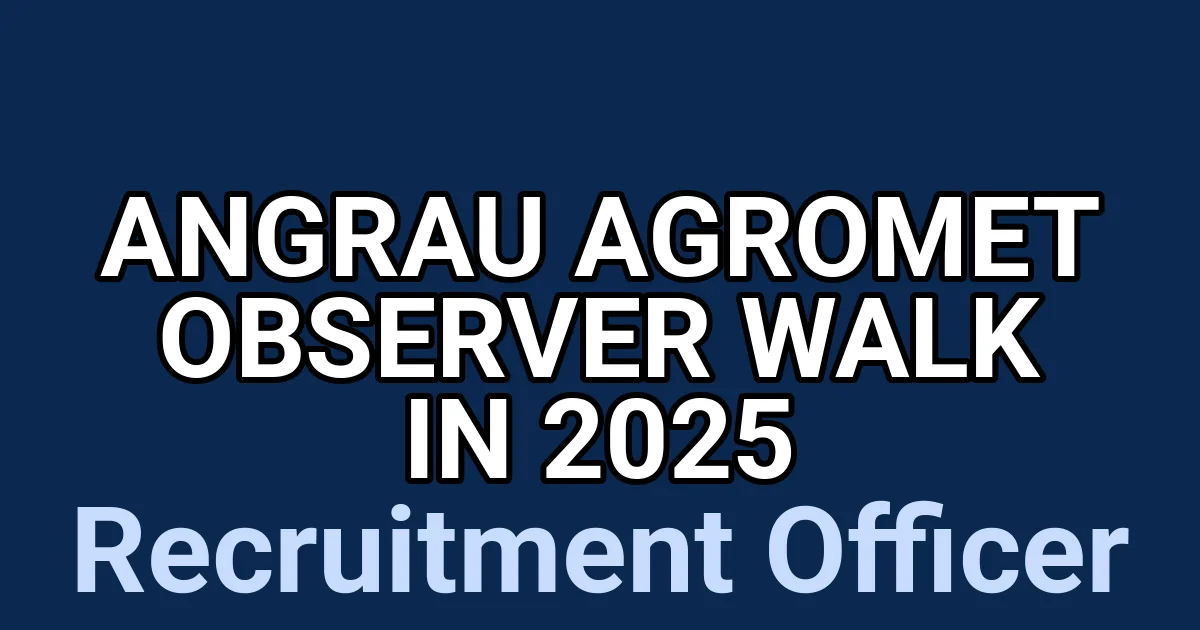 ANGRAU Agromet Observer Walk in 2025
