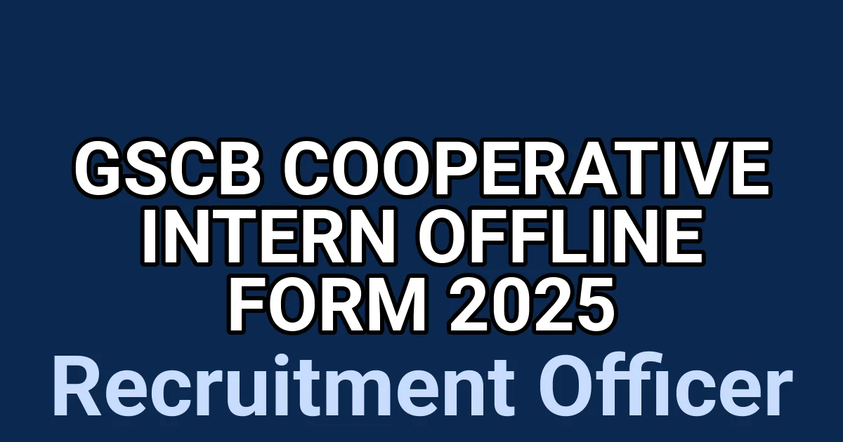 GSCB Cooperative Intern Offline Form 2025