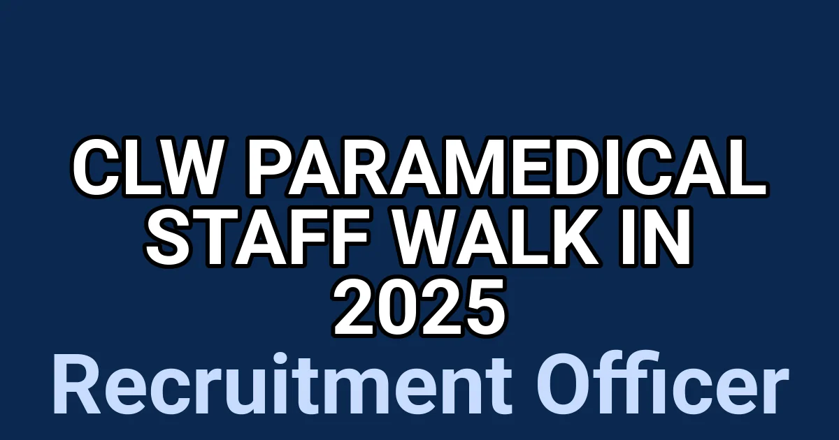CLW Paramedical Staff Walk in 2025