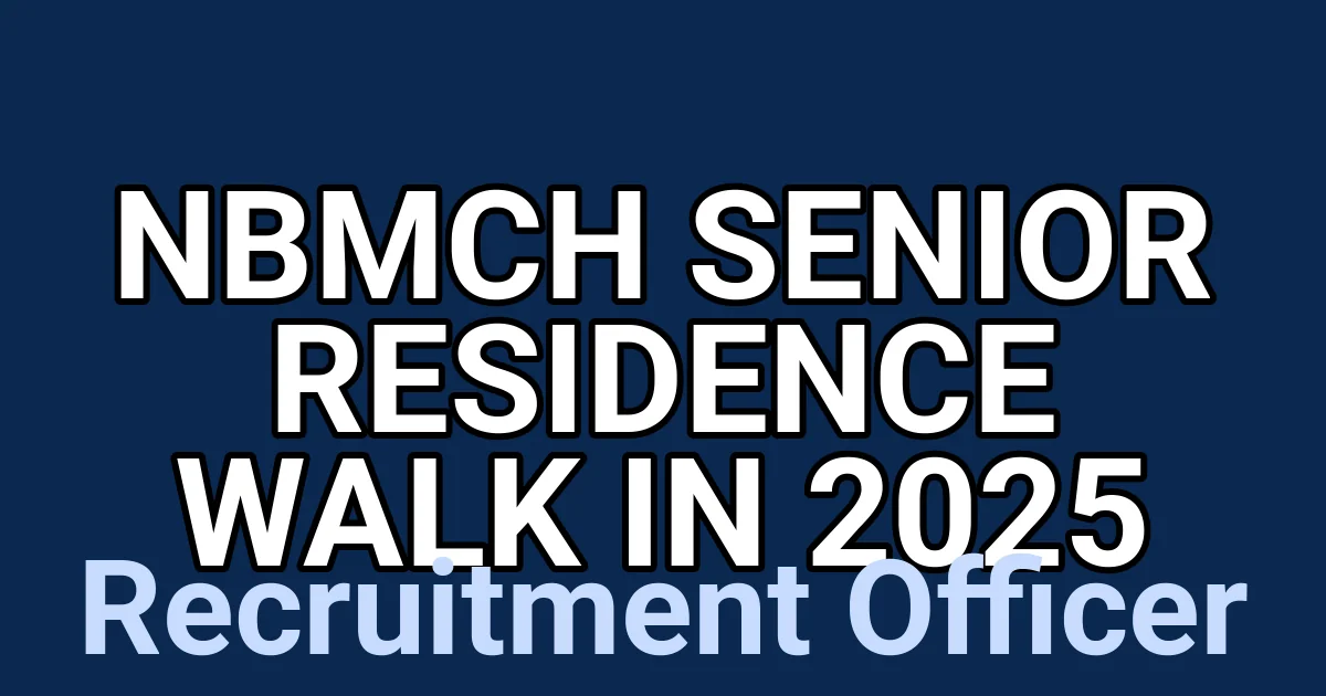 NBMCH Senior Residence Walk in 2025