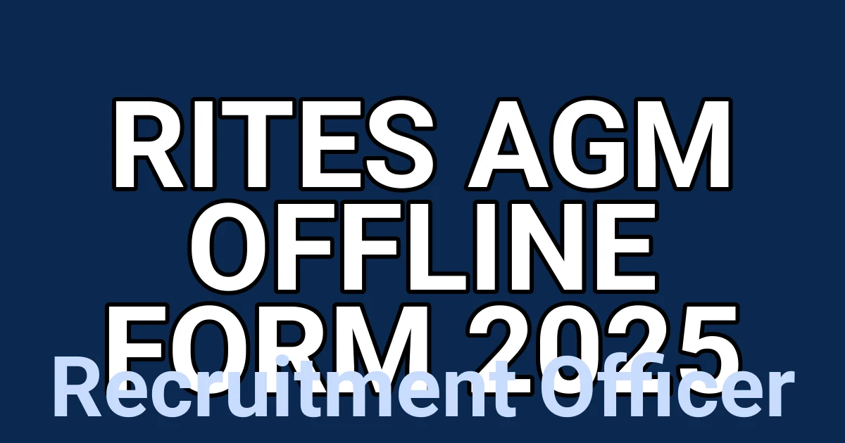 RITES AGM Offline Form 2025