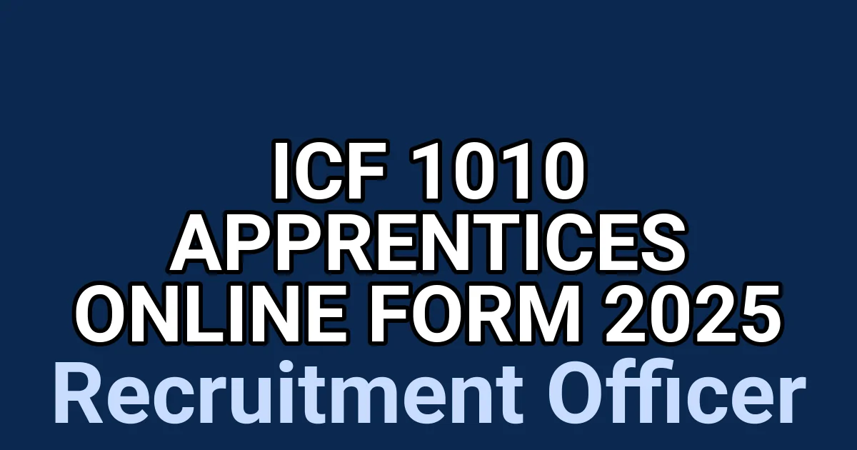 ICF 1010 Apprentices Online Form 2025