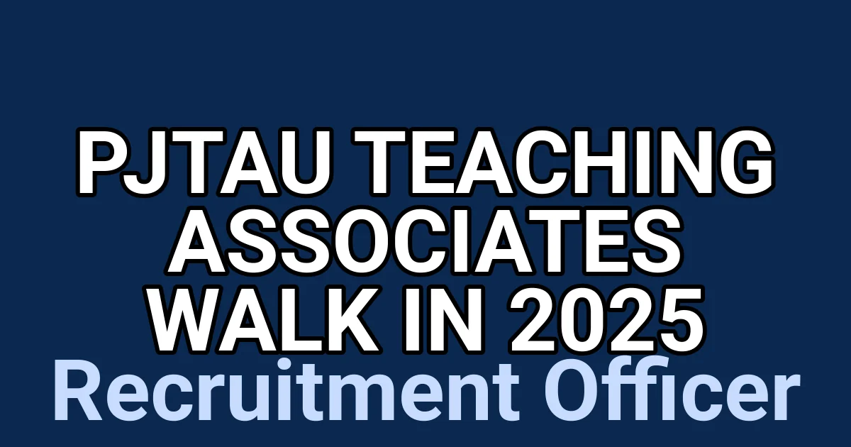 PJTAU Teaching Associates Walk in 2025