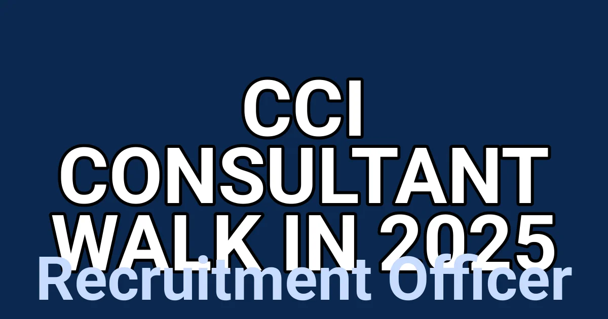 CCI Consultant Walk in 2025
