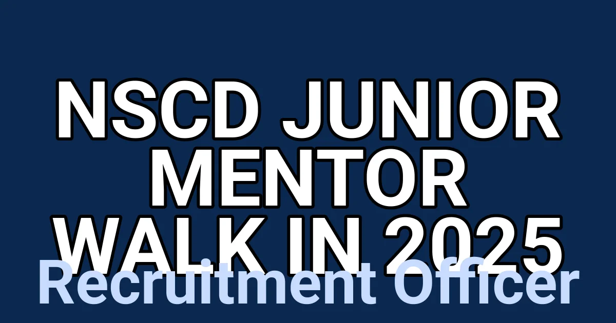 NSCD Junior Mentor Walk in 2025