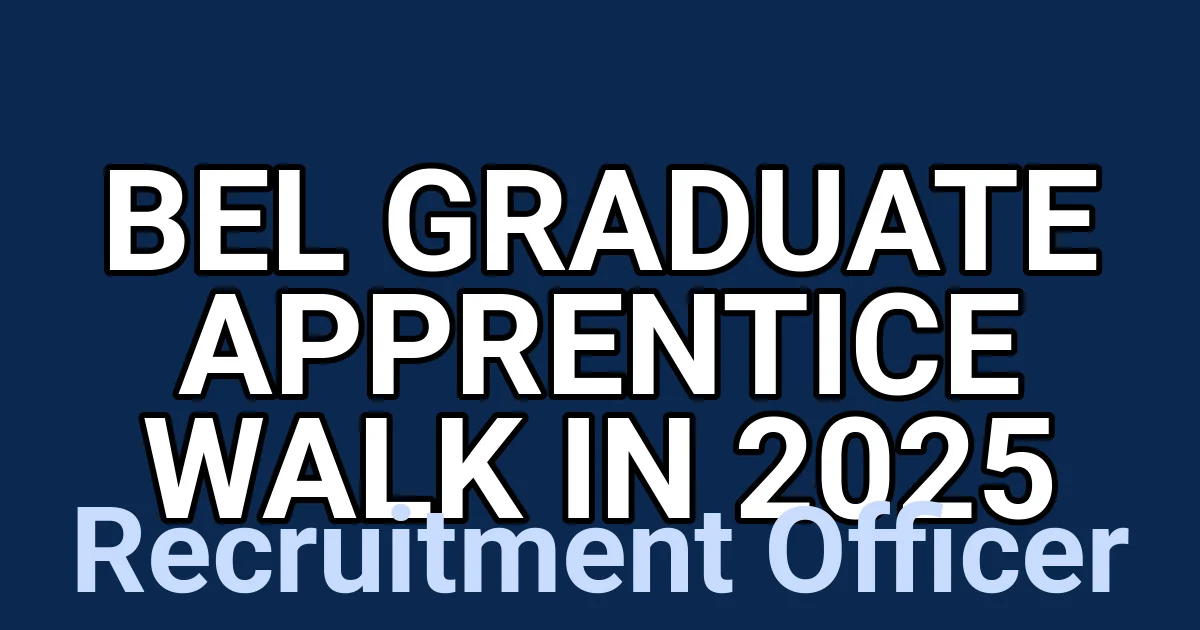 BEL Graduate Apprentice Walk in 2025