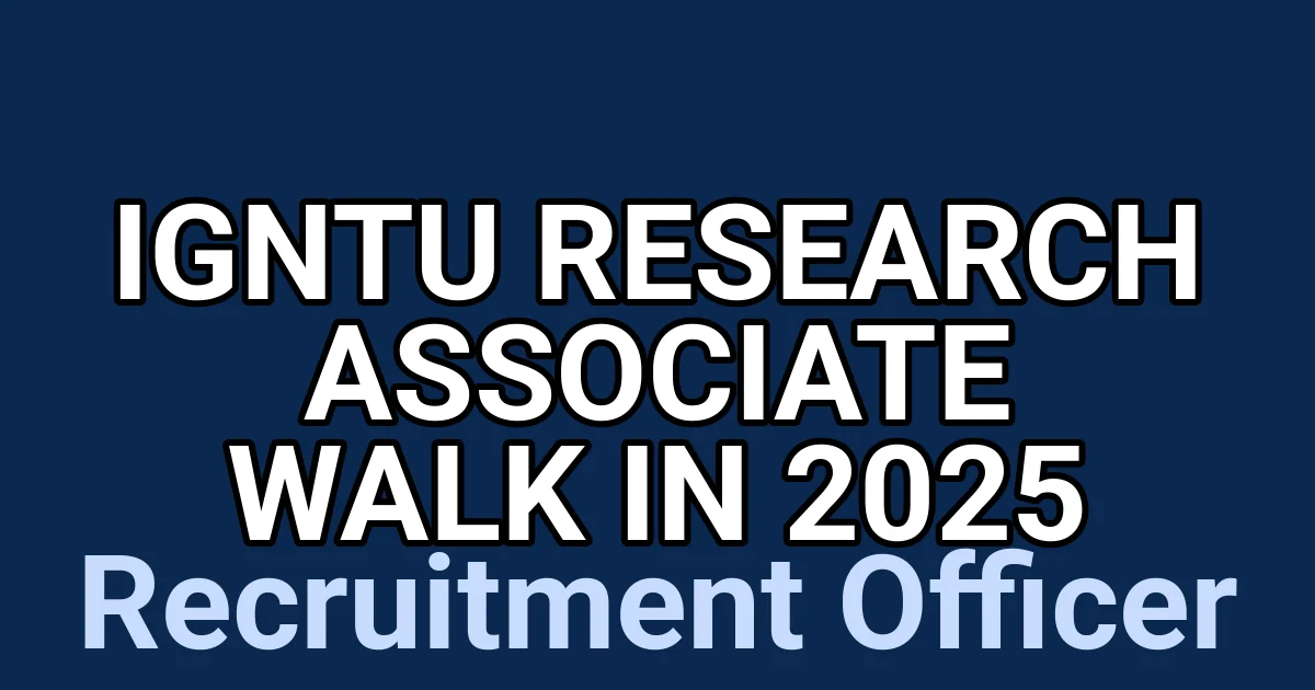 IGNTU Research Associate Walk in 2025