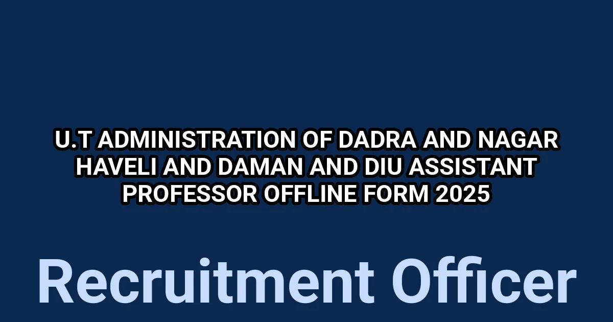 U.T Administration of Dadra and Nagar Haveli and Daman and Diu ...