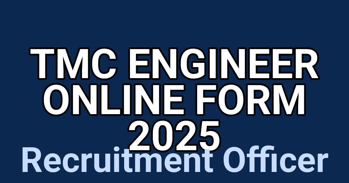 Tmc Engineer Online Form 2025