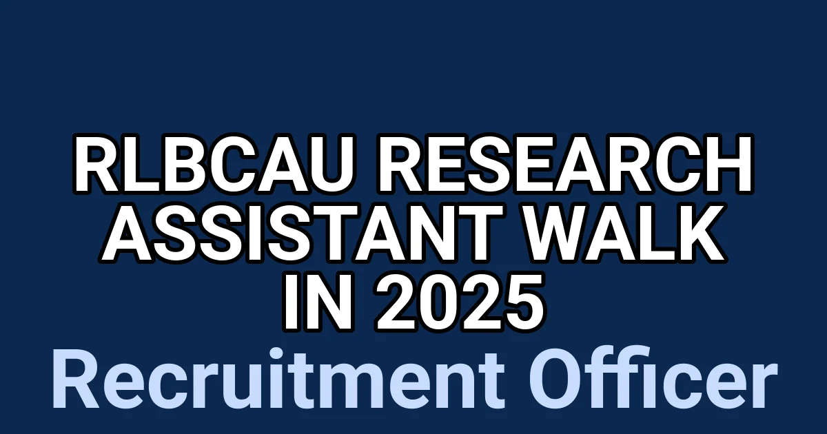 RLBCAU Research Assistant Walk in 2025