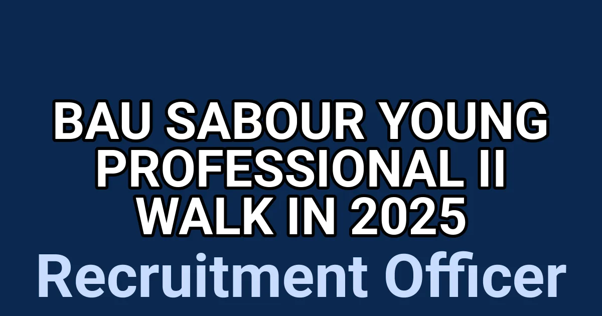 BAU Sabour Young Professional II Walk in 2025