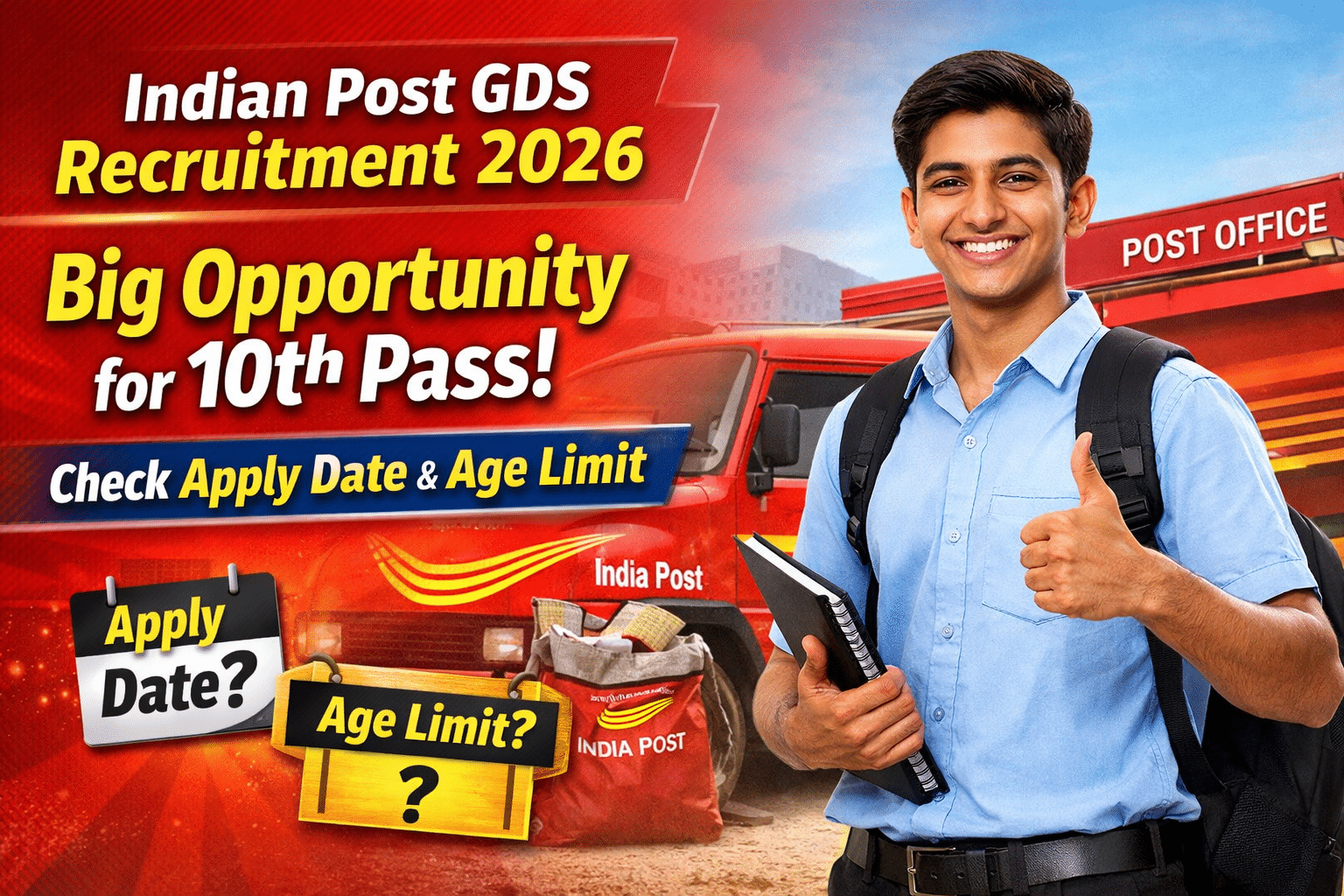 Indian Post GDS Recruitment 2026: Big Opportunity for 10th Pass, Check ...