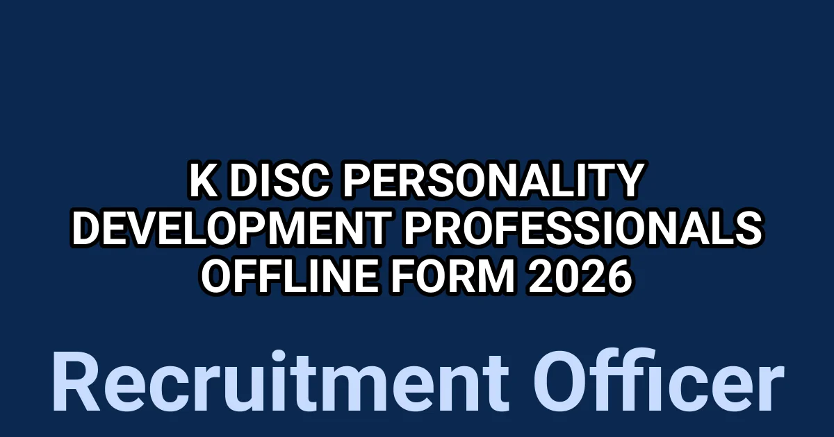 K DISC Personality Development Professionals Offline Form 2026